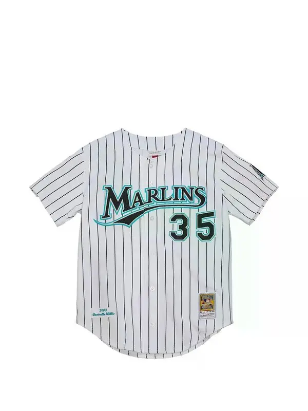 Mitchell & Ness Dontrelle Willis 2003 Marlins Striped Shirt