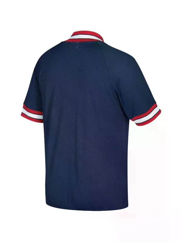 Mitchell & Ness 1991 Atlanta Braves Half-zip Polo Shirt - Blue