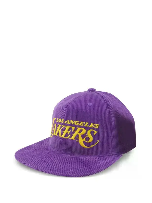 Mitchell & Ness Nba Lakers Corduroy Baseball Cap