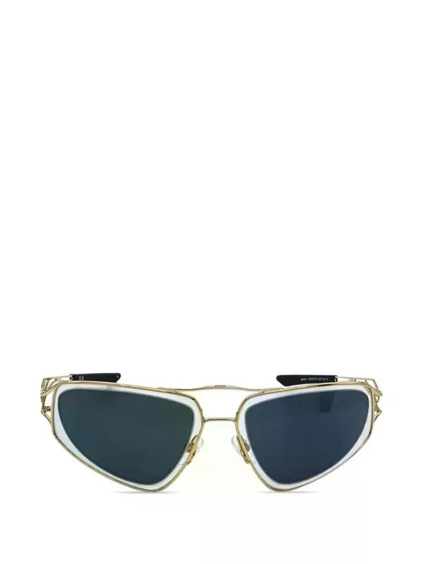 Nike Veil Geometric-frame Sunglasses - Gold