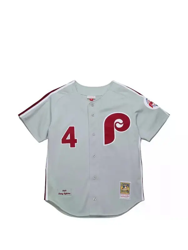 Mitchell & Ness Lenny Dykstra Philadelphia Phillies 1989 Shirt - Grey