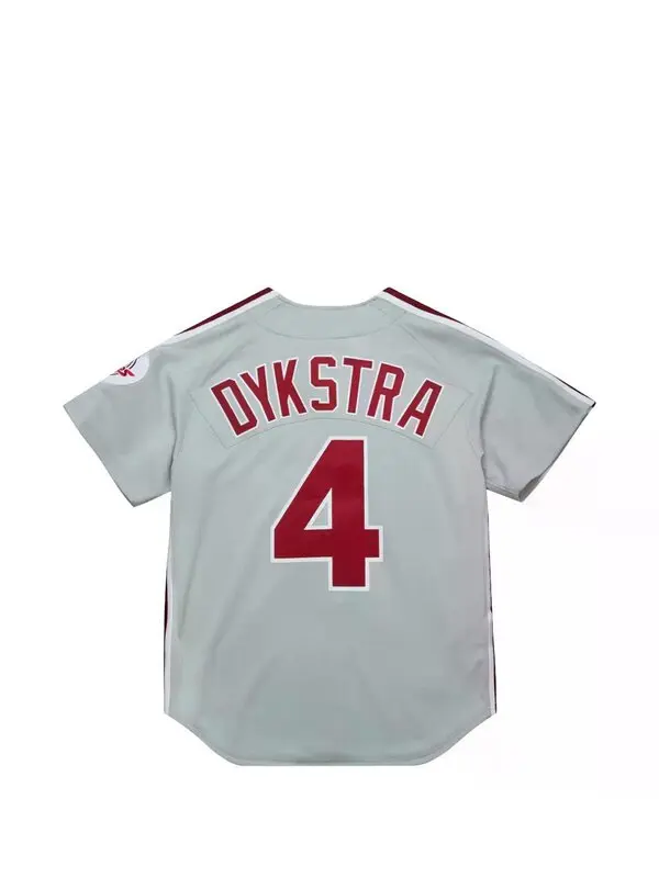 Mitchell & Ness Lenny Dykstra Philadelphia Phillies 1989 Shirt - Grey