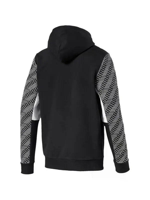 PUMA Graphic Print Hoodie - Black
