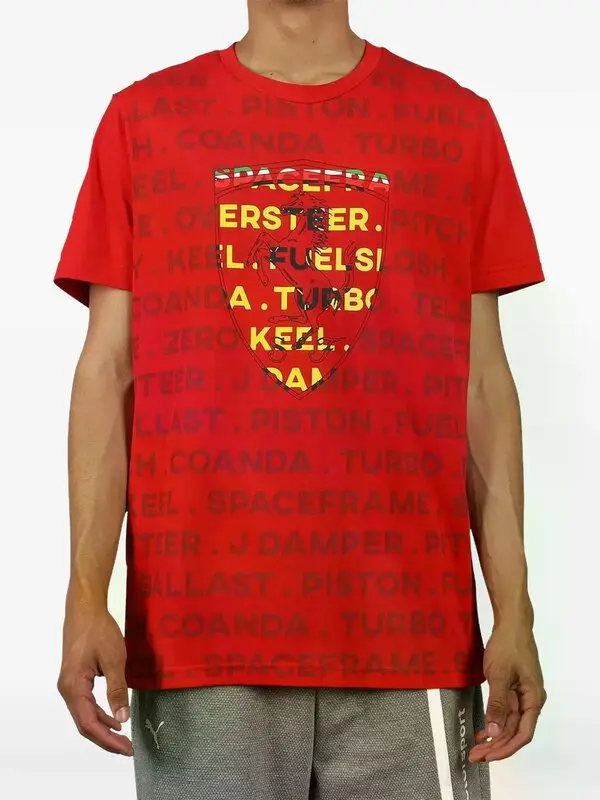 PUMA X Scuderia Ferrari Shield-graphic T-shirt