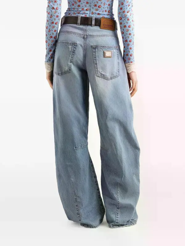 Dolce & Gabbana Panel Distressed Jeans