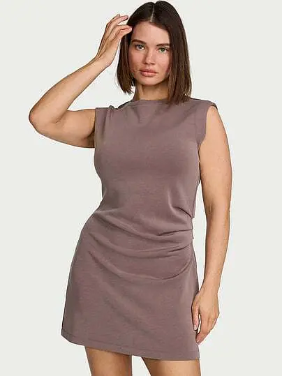 Victoria's Secret Vsx Featherweight Knit Mini Dress - Grey