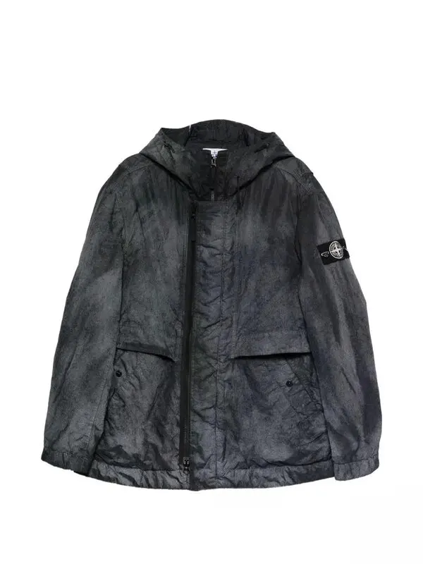 Stone Island Reflective Hooded Zip Coat
