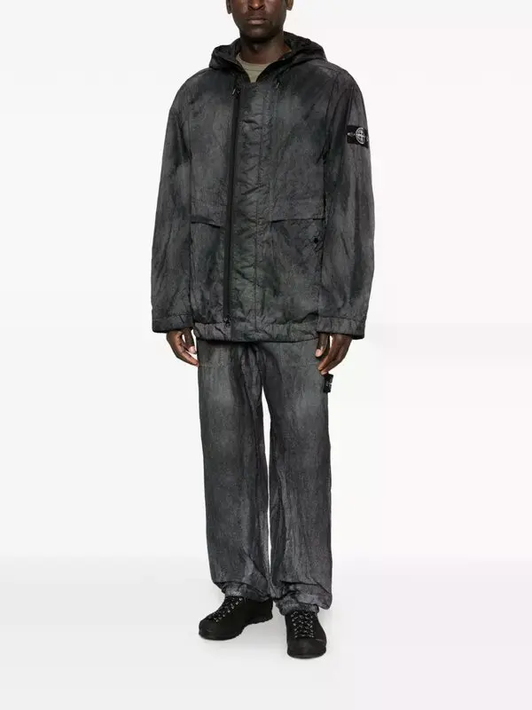 Stone Island Reflective Hooded Zip Coat