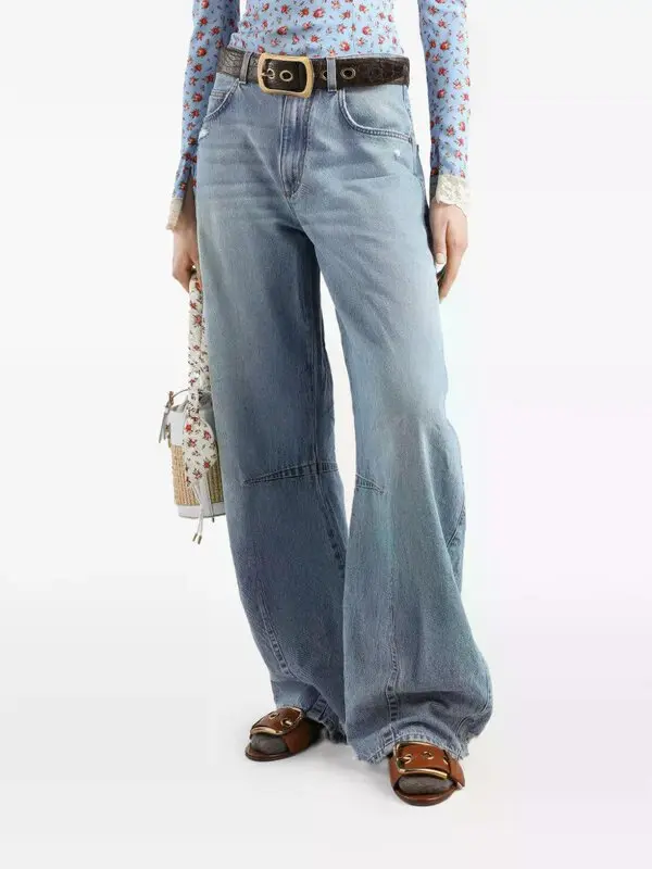Dolce & Gabbana Paneled Distressed Jeans