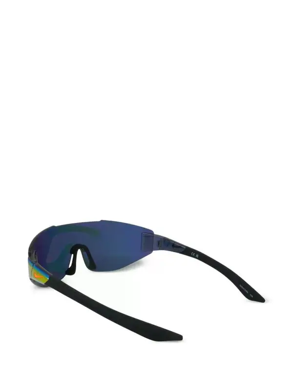 Nike Biker-frame Mirrored Sunglasses - Blue
