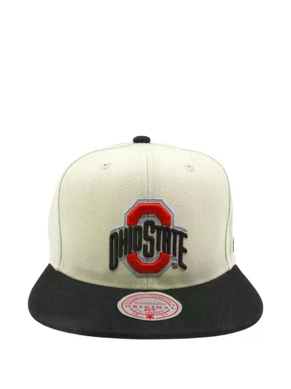 Mitchell & Ness Ncaa Ohio State Buckeyes Embroidered Jockey Snapback Cap - Neutrals