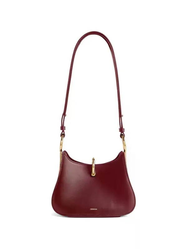 Rabanne Small Ring Shoulder Bag - Red