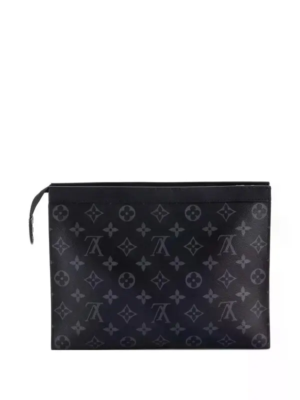 LOUIS VUITTON Monogram Eclipse Canvas Pochette Voyage Mm - Black