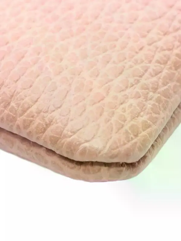 Gucci Calfskin Bamboo Clutch Bag - Pink