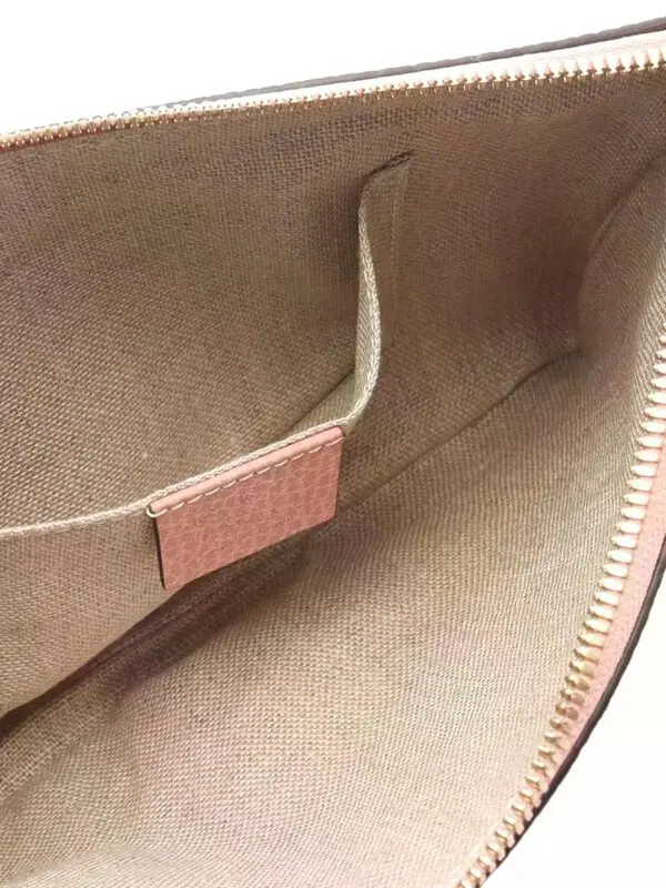 Gucci Calfskin Bamboo Clutch Bag - Pink