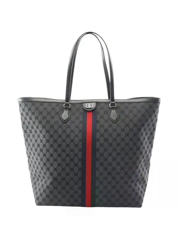 Balenciaga The Hacker Project Large Bb Supreme Ophidia Tote Bag