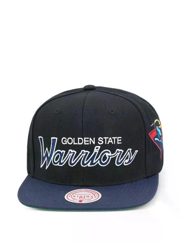 Mitchell & Ness Team Script 2.0 Embroidered Snapback Cap - Black