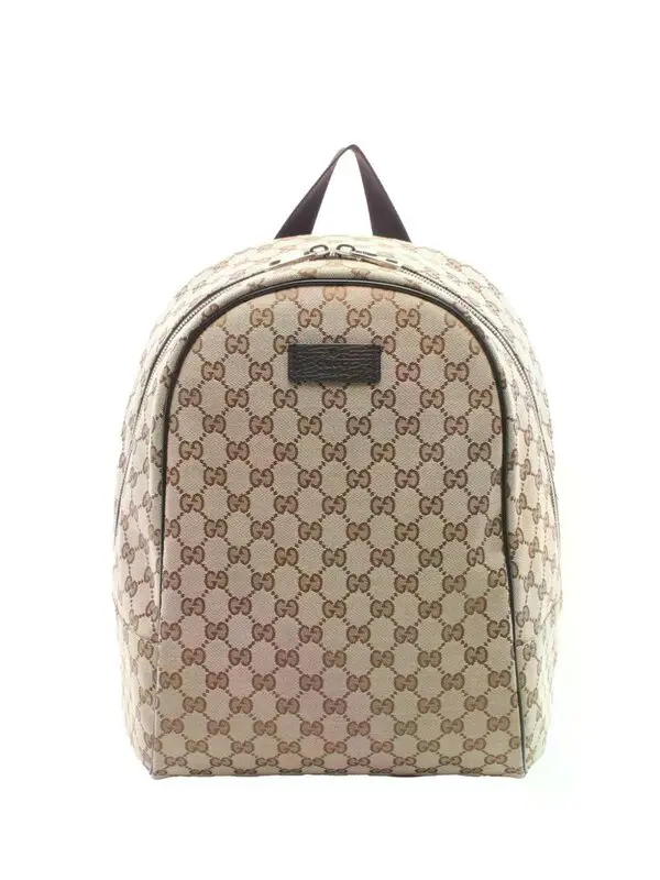 Gucci Gg Canvas Backpack - Brown