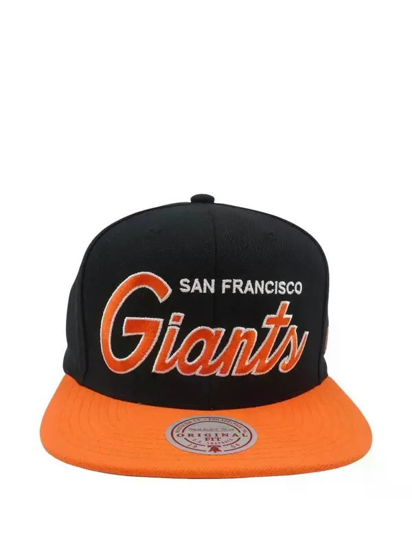 Mitchell & Ness Giants Embroidered-script Baseball Cap - Black