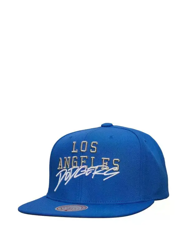 Mitchell & Ness Los Angeles Dodgers Lettering Cap - Blue