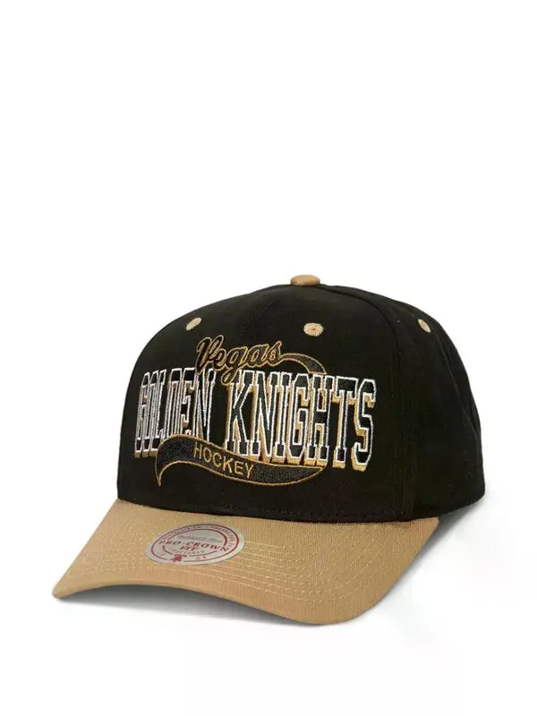 Mitchell & Ness Vegas Golden Knights Block Tonal Topstitching Cap - Black