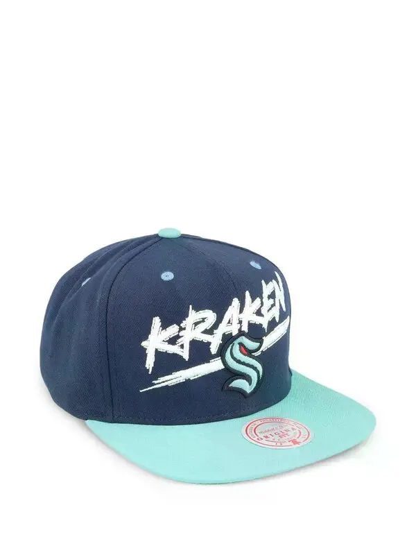 Mitchell & Ness Transcript Snapback Cap - Blue