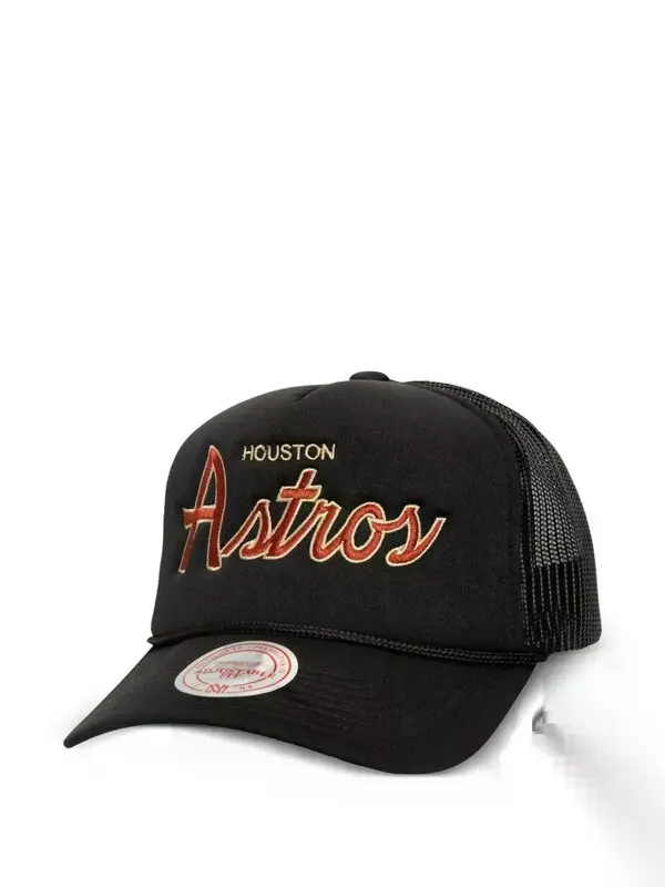 Mitchell & Ness Mlb Cooperstown Script Trucker Cap - Black