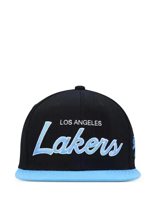 Mitchell & Ness Nba Los Angeles Lakers Hardwood Script 2.0 Cap - Black
