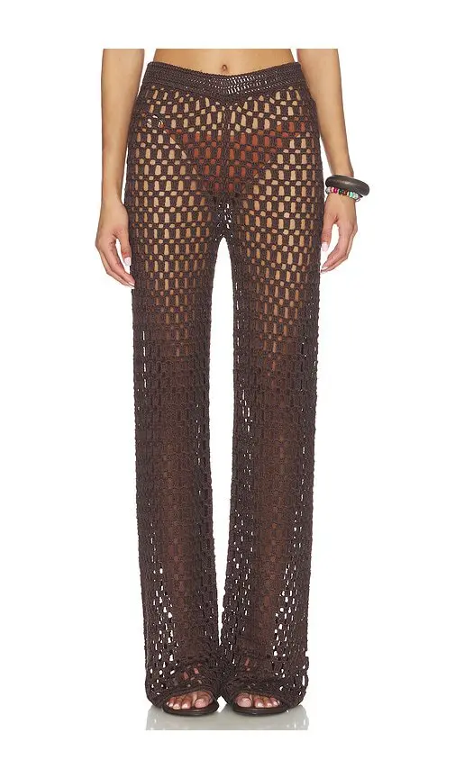MORE TO COME Rue Pant - Brown