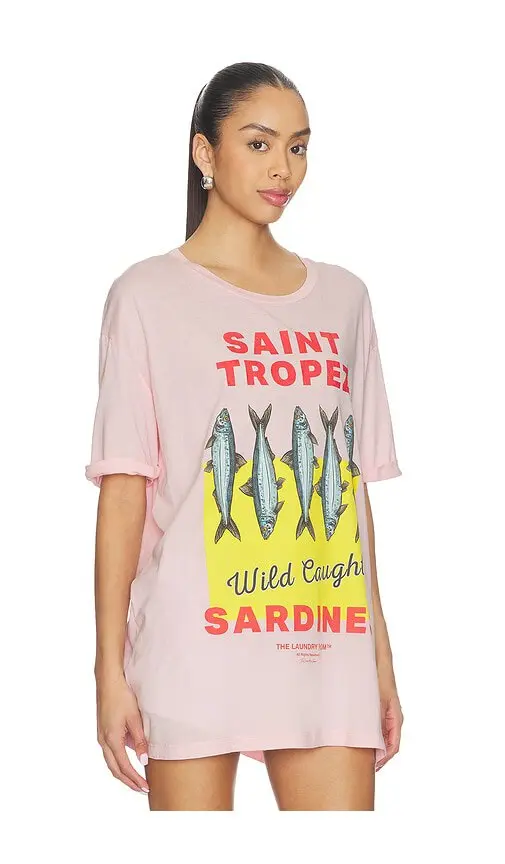 THE LAUNDRY ROOM Saint Tropez Sardines Oversized Tee