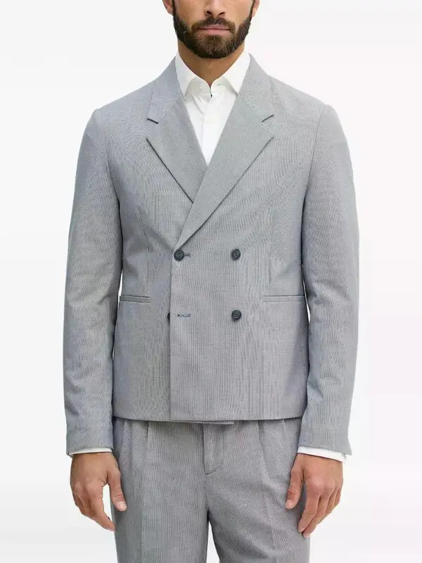 LINDBERGH Double-breasted Patterned Suit