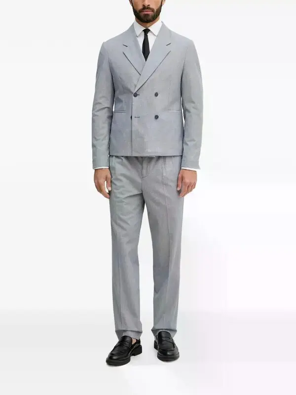 LINDBERGH Double-breasted Patterned Suit