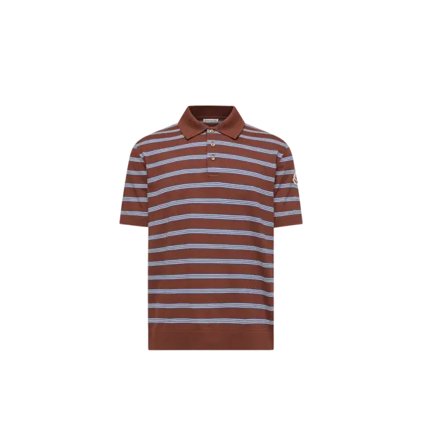 Moncler Striped Cotton Polo Shirt - Multicolor