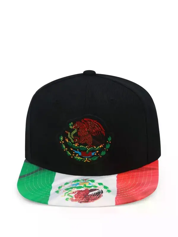 Mitchell & Ness Branded Flag Snapback Cap - Black