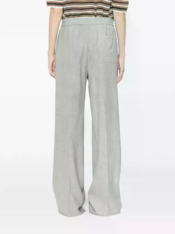 BERWICH Drawstring Wool Trousers - Grey