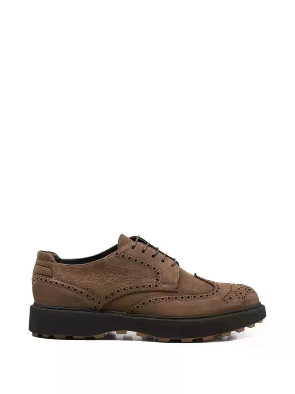 FABI Brogue Derby Shoes - Brown