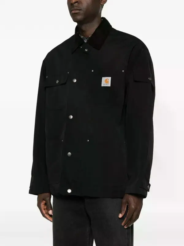 Carhartt Work In Progress Corduroy-collar Pocket Jacket - Black