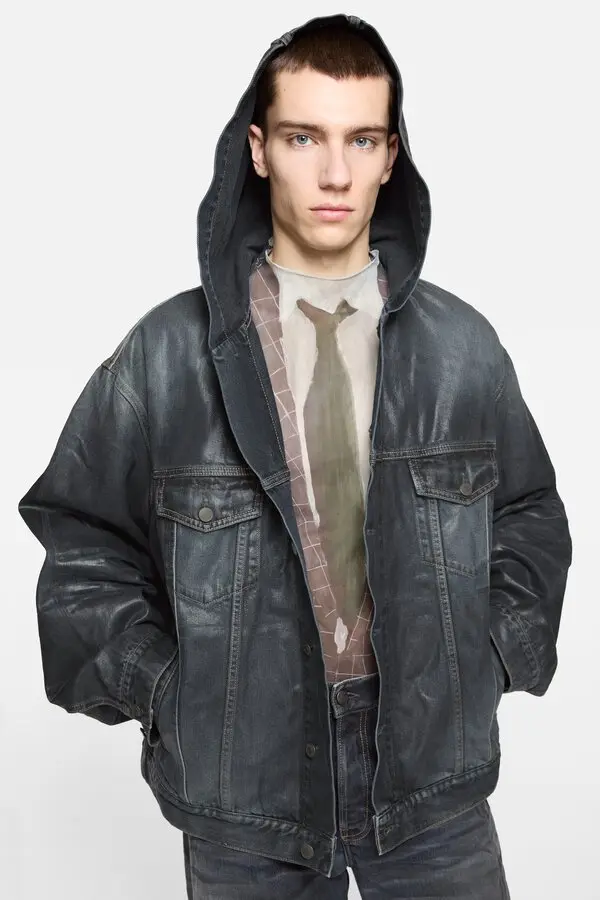 Acne Studios Denim Jacket With Hood