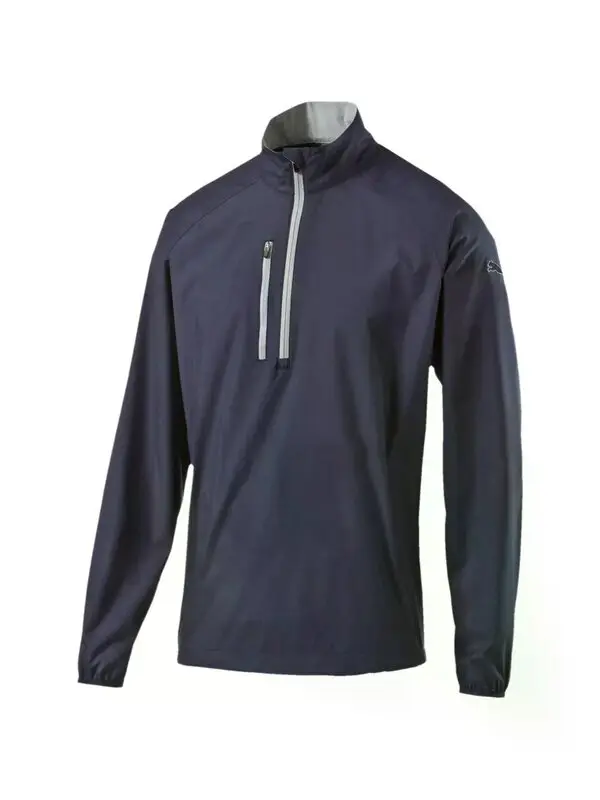 PUMA Logo-print Long-sleeve Wind Jacket
