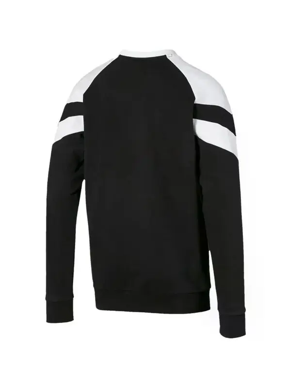 PUMA Crew-neck Long-sleeve Sweatshirt - Black