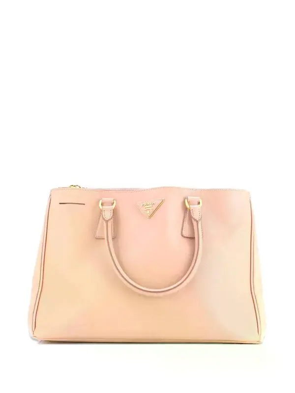 Prada Double Zip Lux Saffiano Leather Medium Tote Bag