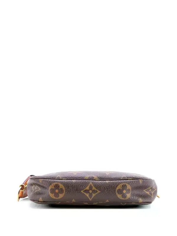 LOUIS VUITTON Pochette Accessoires Monogram Canvas Mini Clutch - Brown