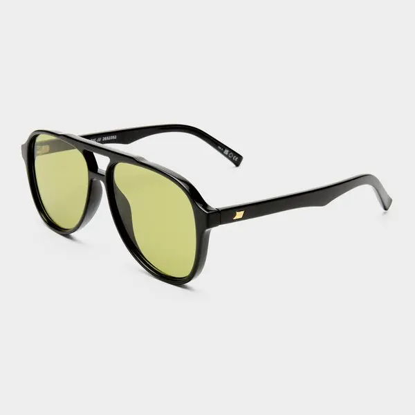 Le Specs Tragic Magic Aviator Sunglasses - Black Olive Tint