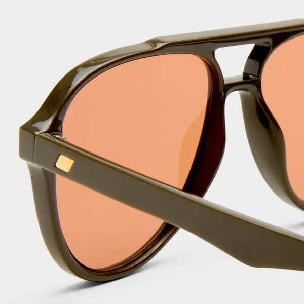 Le Specs Tragic Magic Aviator Sunglasses By - Dark Olive