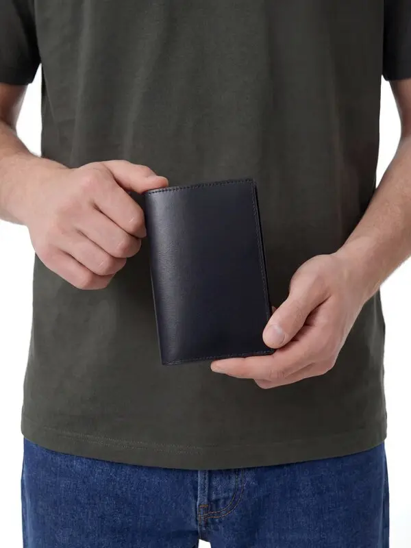 THE ROW Bi-fold Passport Holder - Black