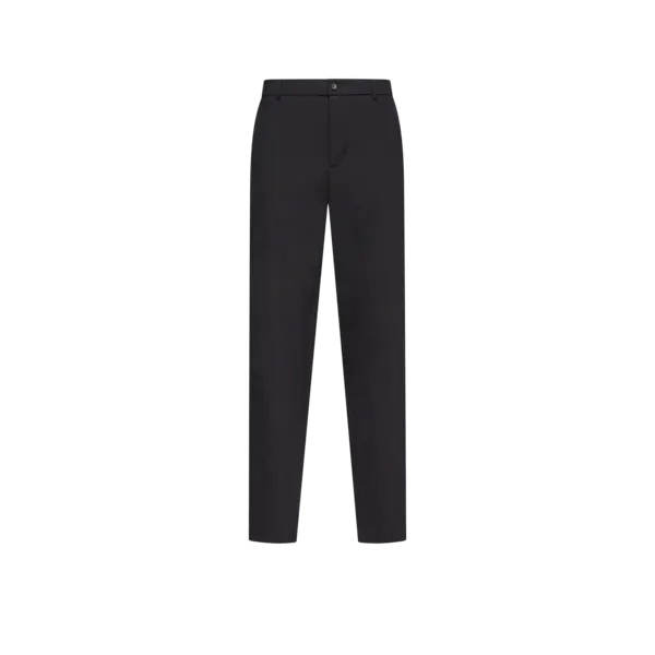 Moncler Technical Linen Blend Trousers - Blue