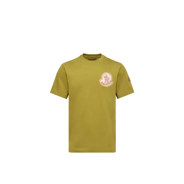 Moncler Logo Cotton T-shirt - Green