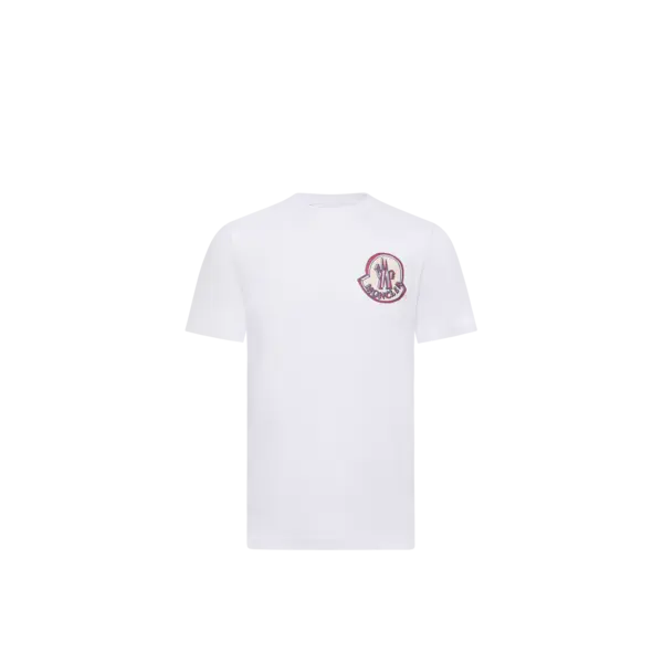 Moncler Logo Cotton T-shirt - White