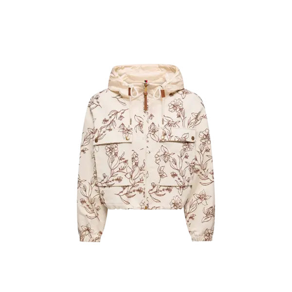 Moncler Nepeta Floral Print Hooded Jacket - Multicolour