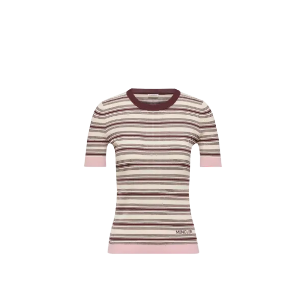 Moncler Striped Cotton T-shirt - Multicolour